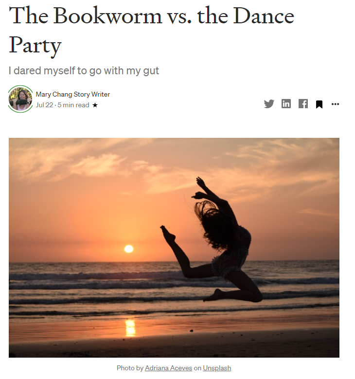 The Bookworm vs. The Dance Party | MARY CHANG