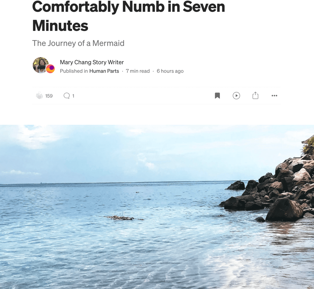 Comfortably Numb in Seven Minutes: Journey Of a Mermaid | MARY CHANG